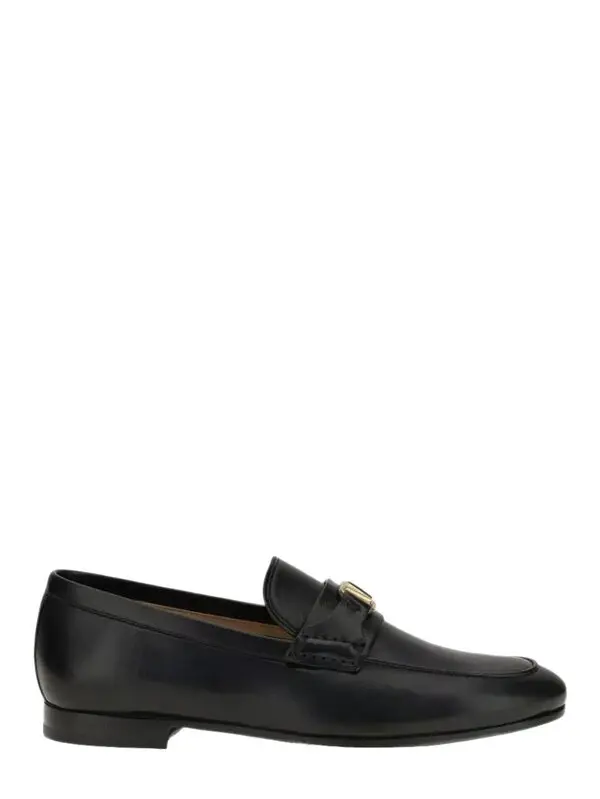 Valentino Garavani Vlogo Signature Leather Loafers - Black