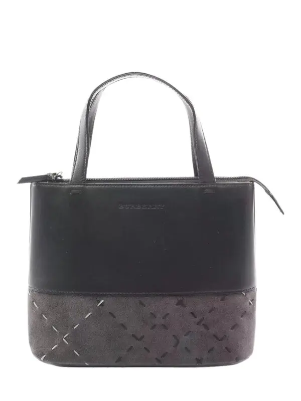 Burberry 2000s Paneled Tote Bag - Black
