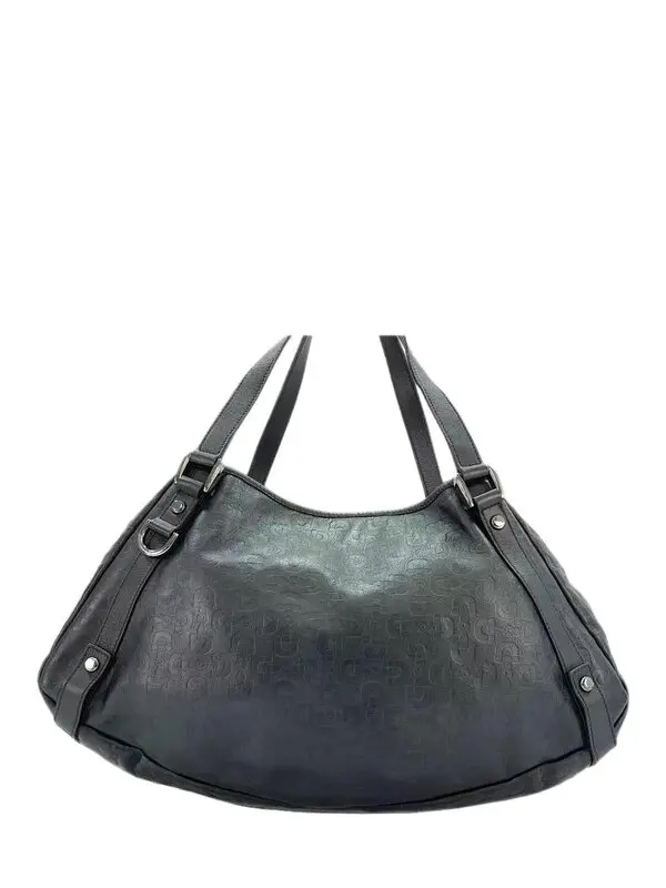 Gucci 2000s Abbey Horsebit Tote Bag - Black
