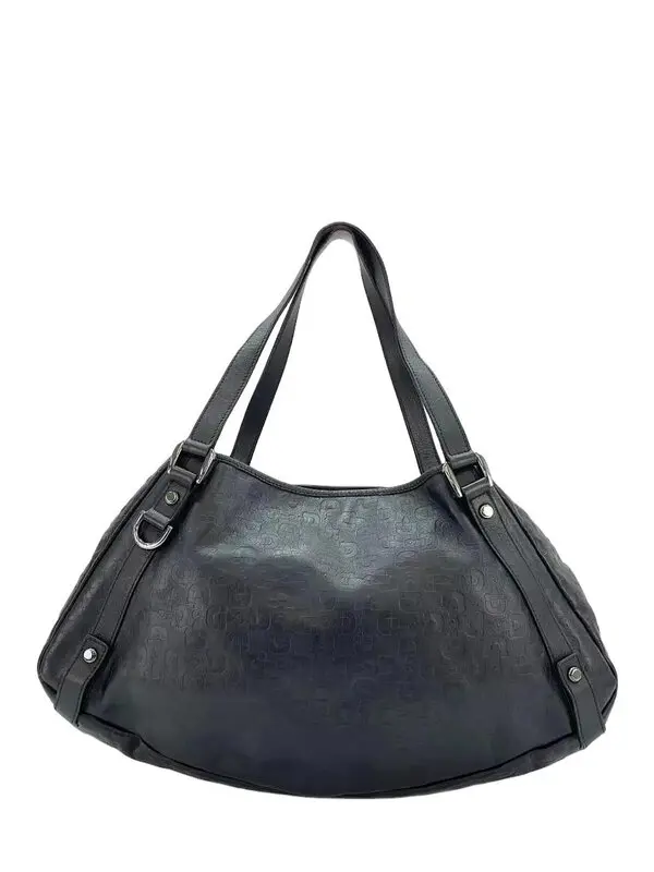 Gucci 2000s Abbey Horsebit Tote Bag - Black