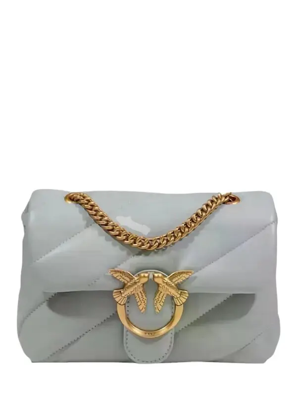 Pinko Mini Love Puff Quilted Shoulder Bag - Grey