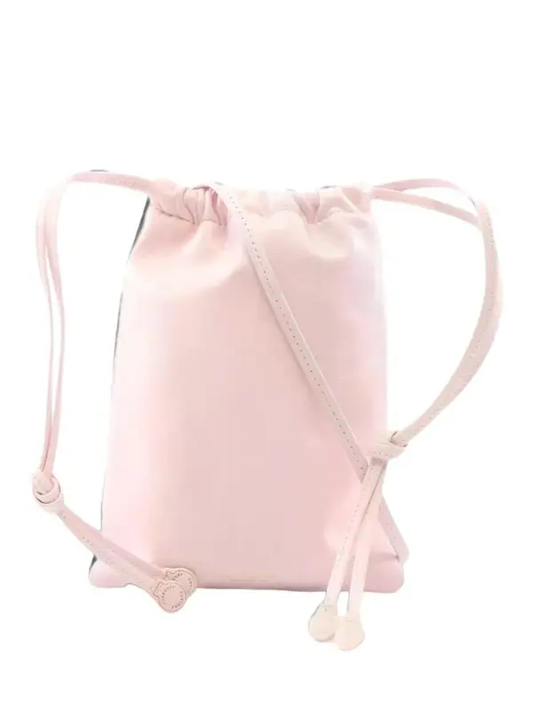 Burberry Leather Drawstring Shoulder Bag - Pink