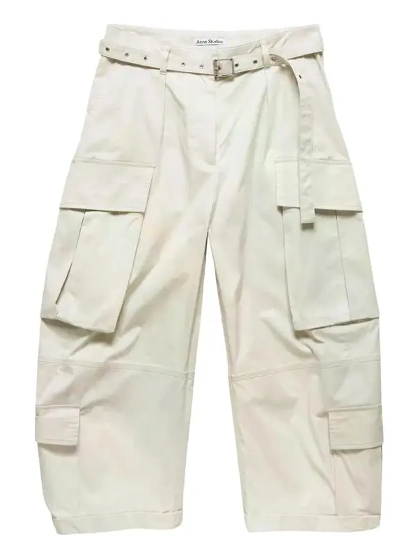 Acne Studios Cargo Trousers With Belt - Neutrals