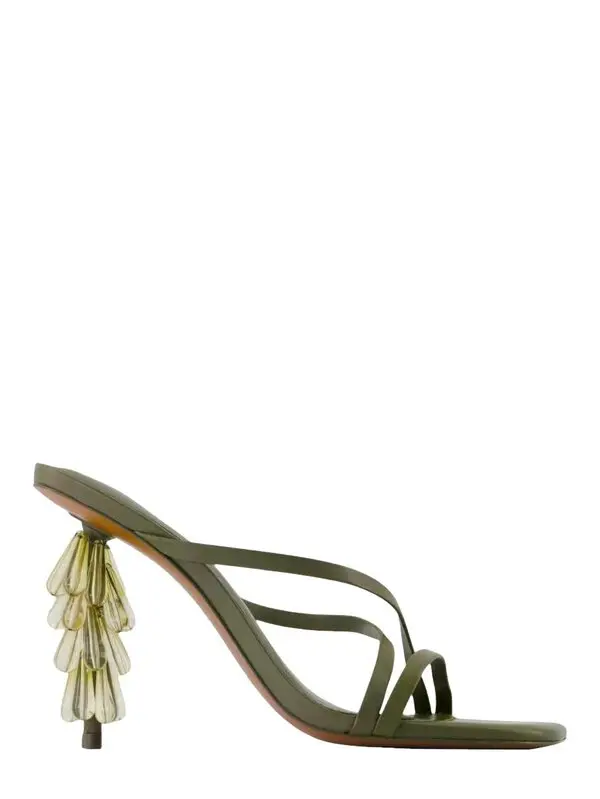 Cult Gaia Sage Strappy Sandals - Green