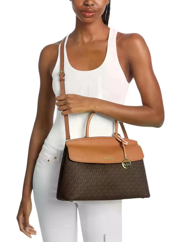 Michael Kors Medium Landry Satchel Bag - Brown