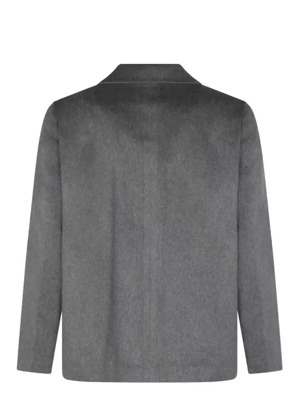 LARDINI Patch-pocket Cashmere Jacket - Grey