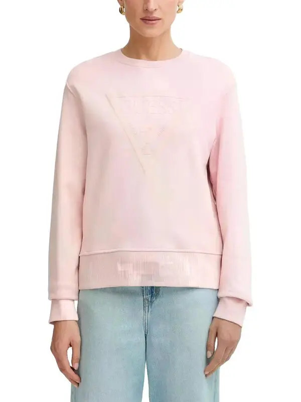 Guess Logo-embossed Jumper - Pink