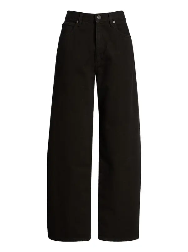 FRAME The Bow Wide Leg Jeans - Black