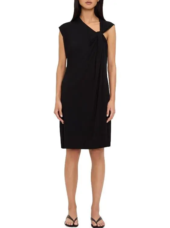 Michael Stars Jaclyn Twist Shoulder Minidress - Black