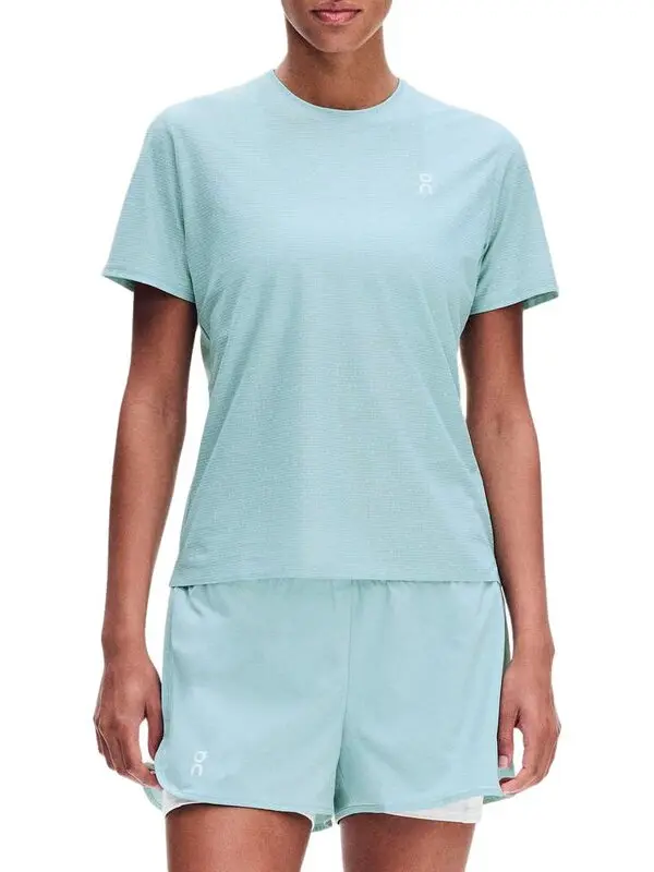 On Crewneck T-shirt With Chest Graphic - Brook