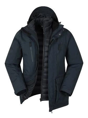 Mountain Warehouse Correspondent Ii 3-in-1 Down Jacket With Detachable Hood - Navy