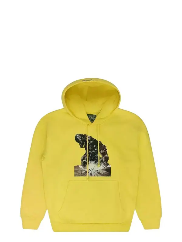 DENIM TEARS Graphic Print Hoodie - Yellow