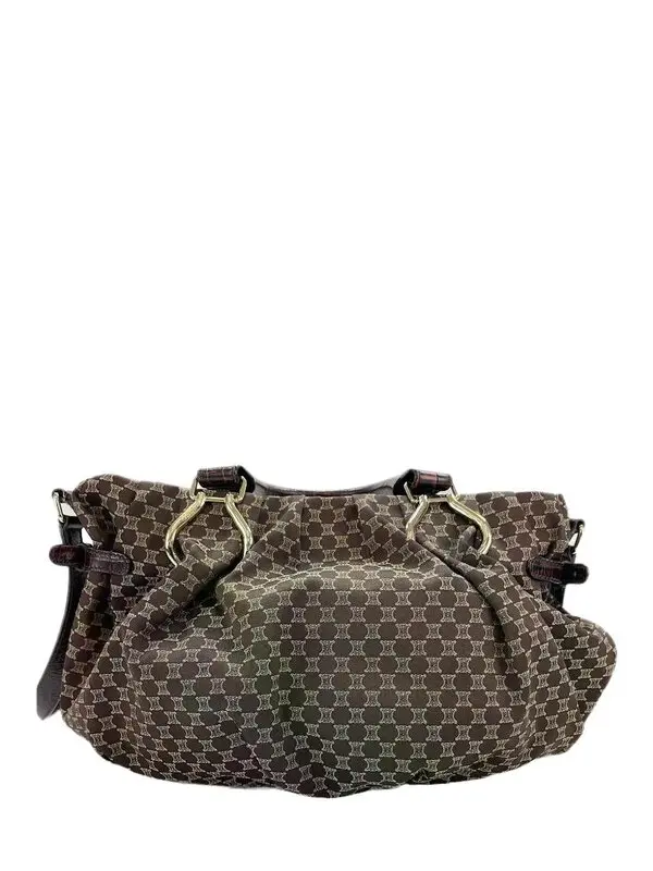 Celine Macadam Pattern Handbag - Brown