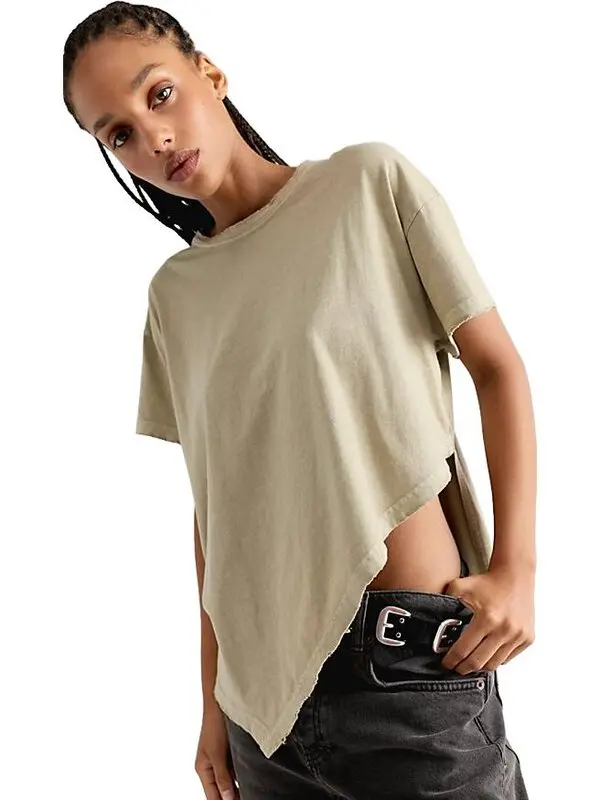 TRICIA FIX Easy Asymmetric Tee - Plaza