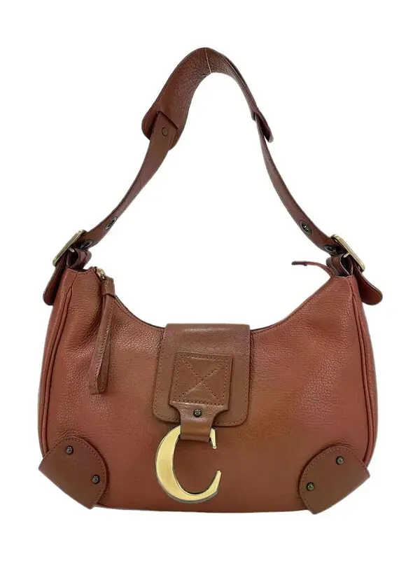 Chloé C-logo Shoulder Bag - Brown