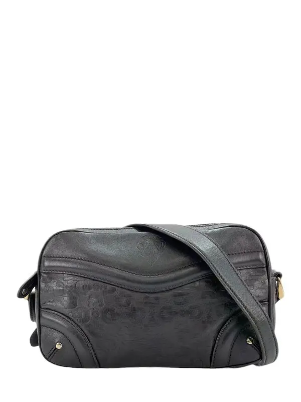 Gucci 2000s Horsebit Pattern Shoulder Bag - Brown