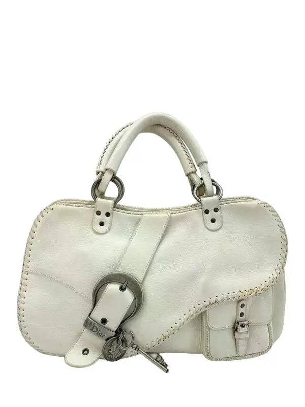 Dior 2000s Gaucho Tote Bag - White