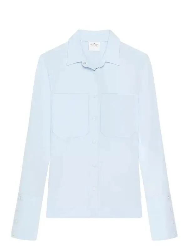 COURREGES Two-pocket Jersey Shirt - Blue
