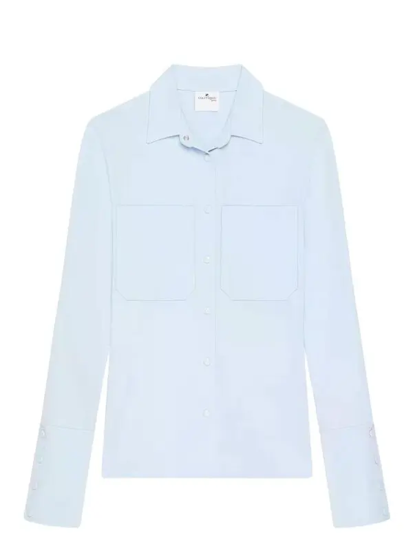 COURREGES Two-pocket Jersey Shirt - Blue