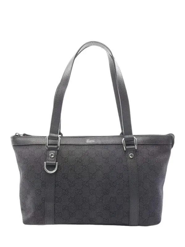Gucci Abby Gg Canvas Tote Bag - Black