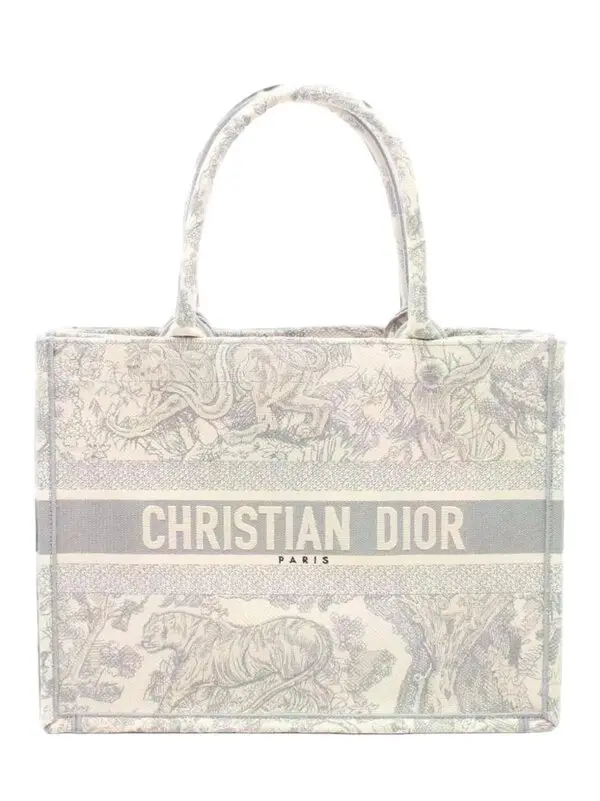 Dior 2000s Book Tote Open-top Tote Bag - Grey