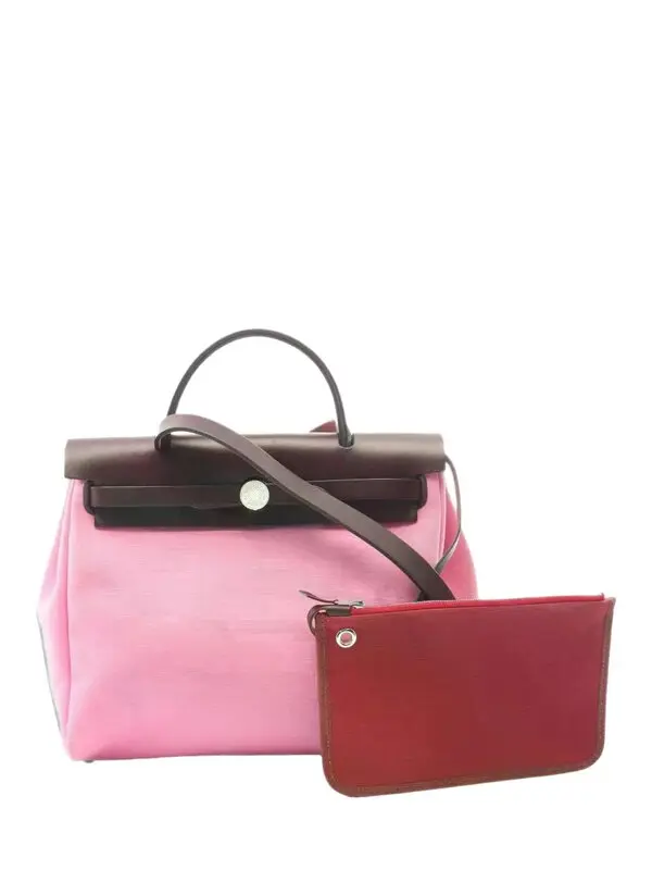 Hermès Herbag Zip Two-way Tote Bag - Pink