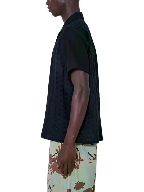 NOMARHYTHM Short-sleeve Buttoned Shirt - Black