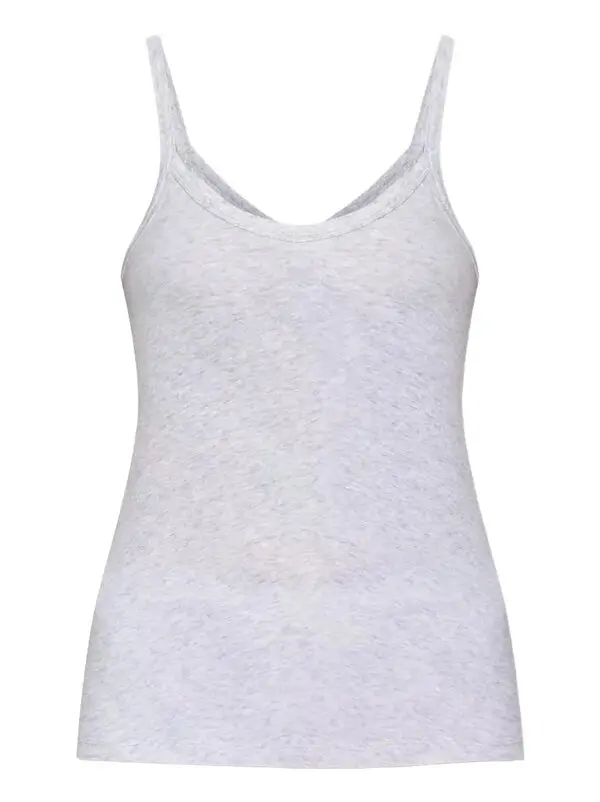 American Vintage Scoop Neck Sleeveless Top - Grey