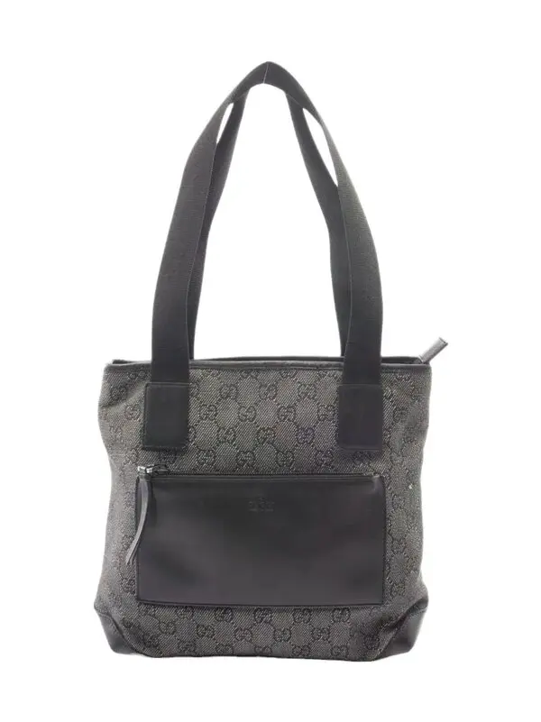 Gucci Gg Canvas Shoulder Bag - Black