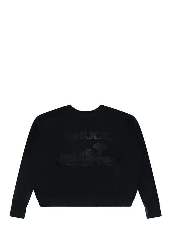Rhude Graphic Print Crew Neck Sweater - Black