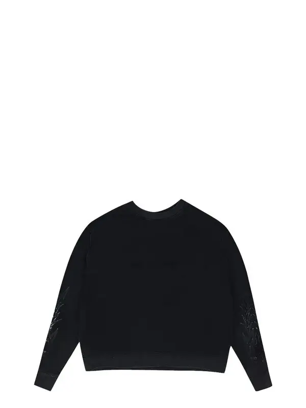 Rhude Graphic Print Crew Neck Sweater - Black