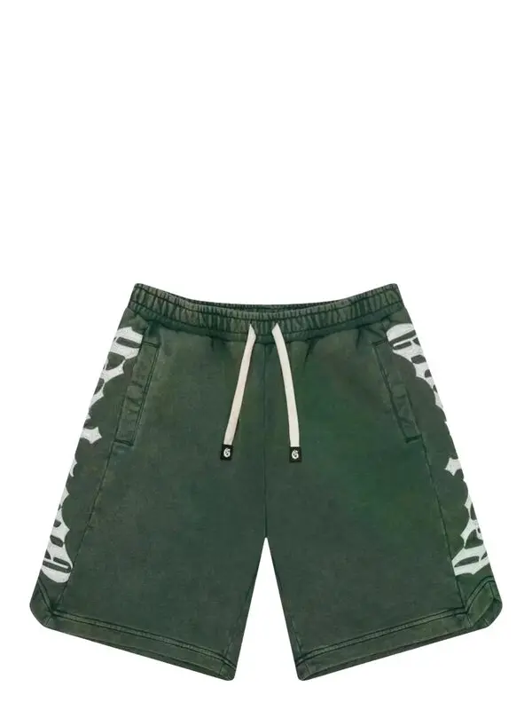 GODSPEED Logo-print Relaxed-fit Shorts - Green