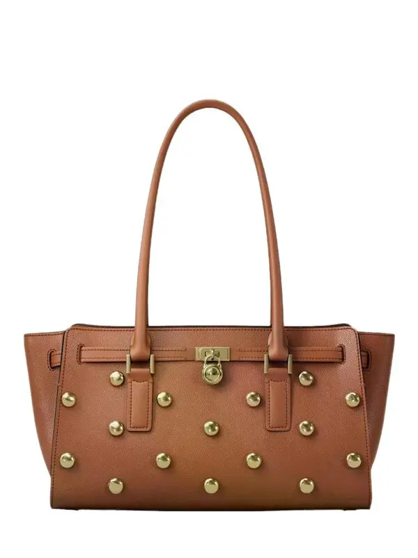 Michael Kors Hamilton Small Leather Satchel Bag - Brown