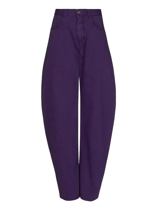 Alaïa Round Leg Jeans - Violet Washed
