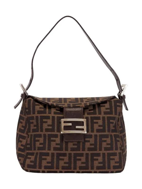 Fendi Zucca Shoulder Bag - Brown