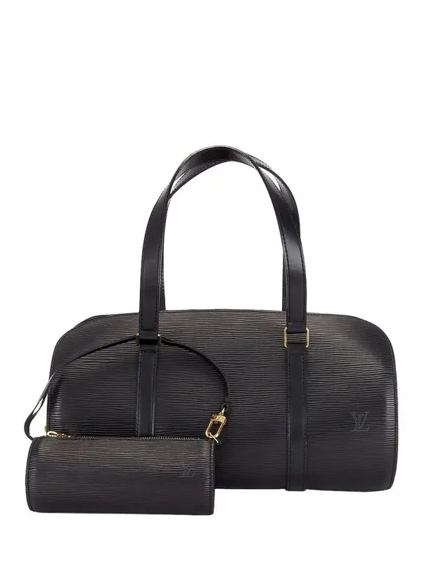 LOUIS VUITTON Epi Soufflot Handbag & Mini Set - Black