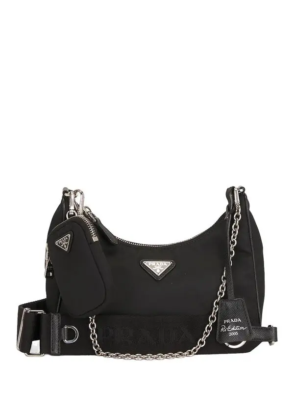 Prada Re-nylon Shoulder Bag - Black