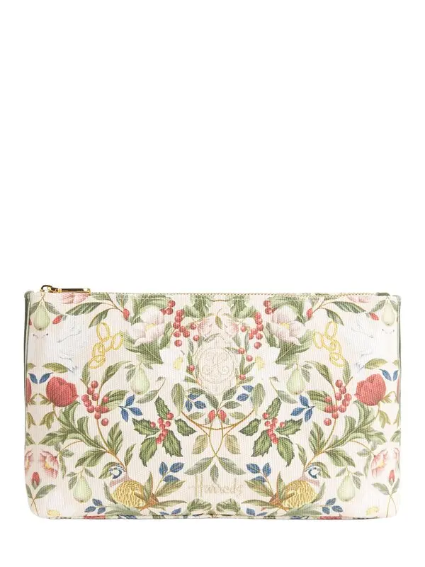 Harrods Medium Cotton Partridge Cosmetics Bag - Neutral
