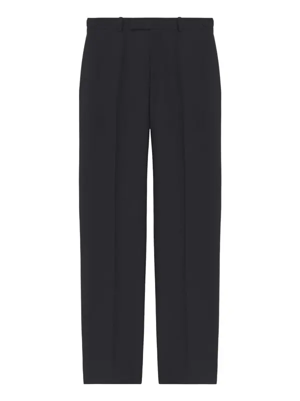 Alexander McQueen Wool-mohair Trousers - Black