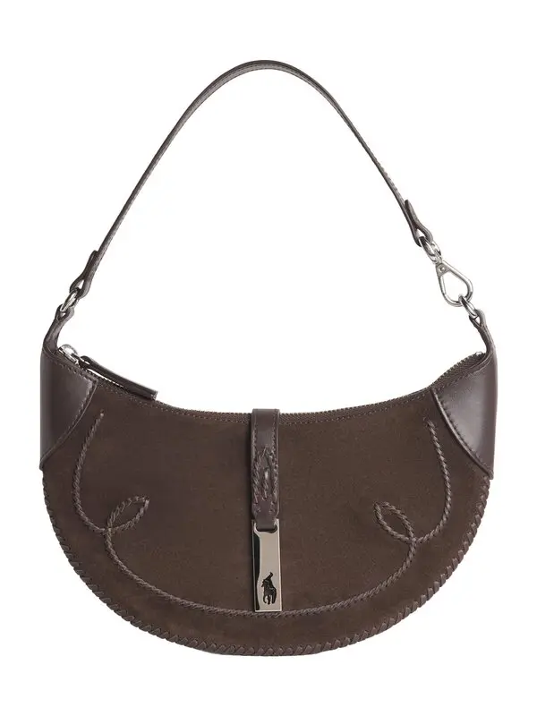 Polo Ralph Lauren Small Suede Shoulder Bag - Brown
