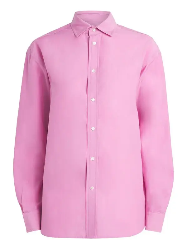 Polo Ralph Lauren Cotton-silk Relaxed-fit Shirt - Pink