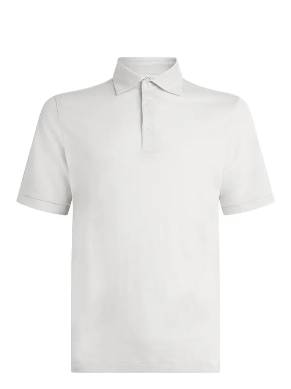 Eton Cotton Polo Shirt - Grey