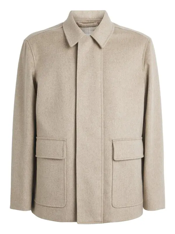 LARDINI Virgin Wool Jacket - Beige