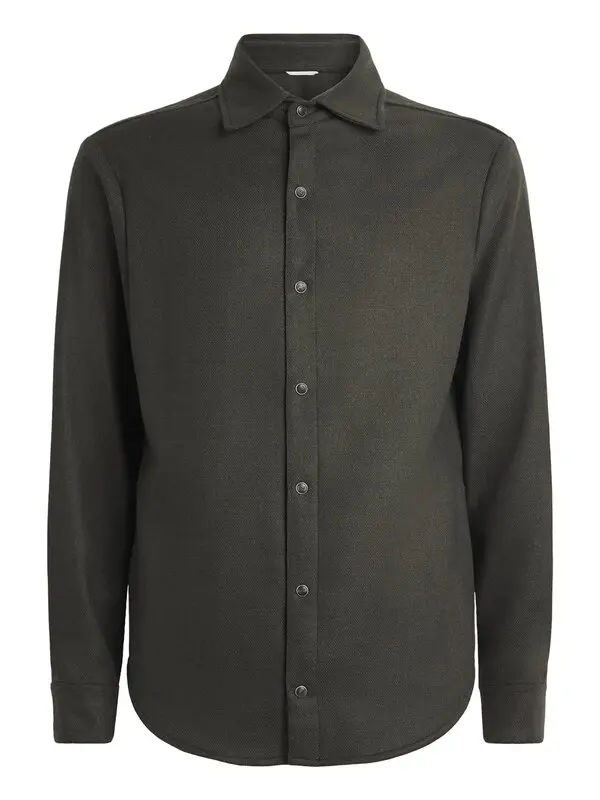 Marco Pescarolo Virgin Wool-cashmere Zenith Overshirt - Green