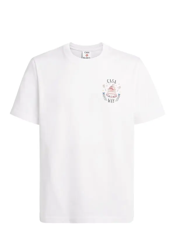 Casablanca Organic Cotton Casa Way T-shirt - White