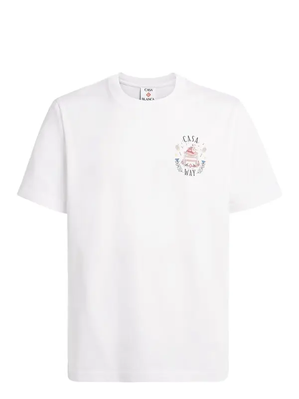 Casablanca Organic Cotton Casa Way T-shirt - White