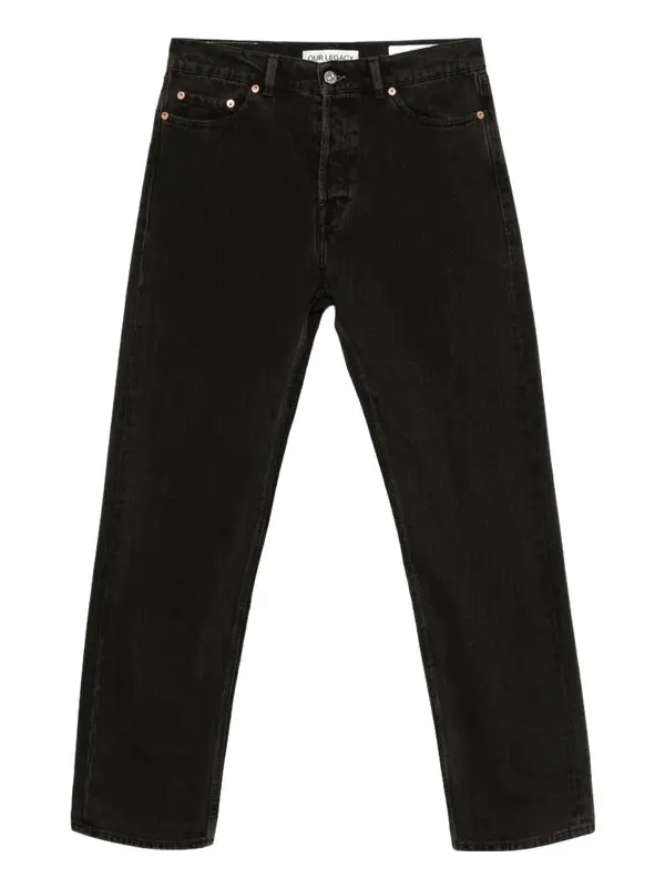 Our Legacy Belt Loop Denim Trousers - Black
