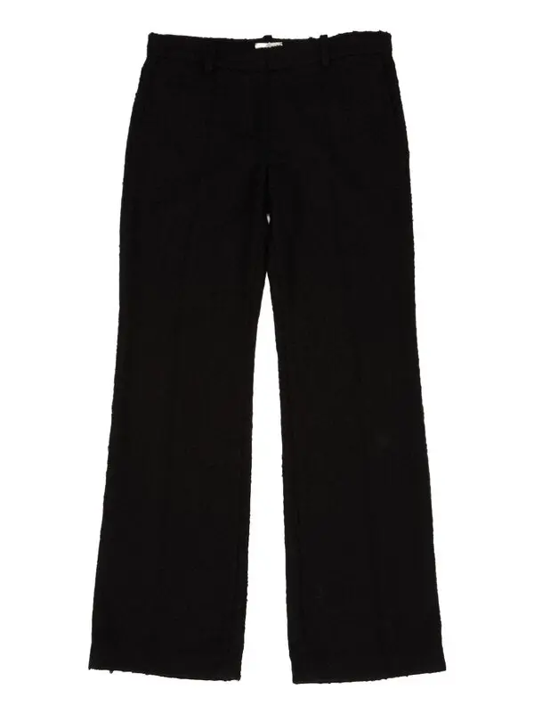Magda Butrym Flared Tailored Bouclé Trousers - Black