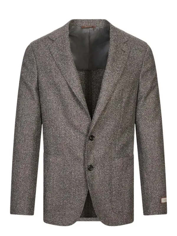 Canali Long-sleeved Suit Jacket - Gray