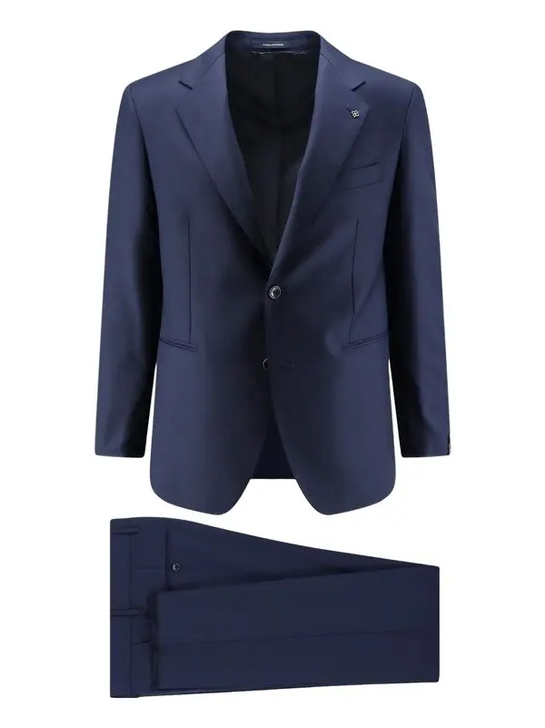 Tagliatore Two-piece Set: Long-sleeve Suit Jacket And Trousers - Blue